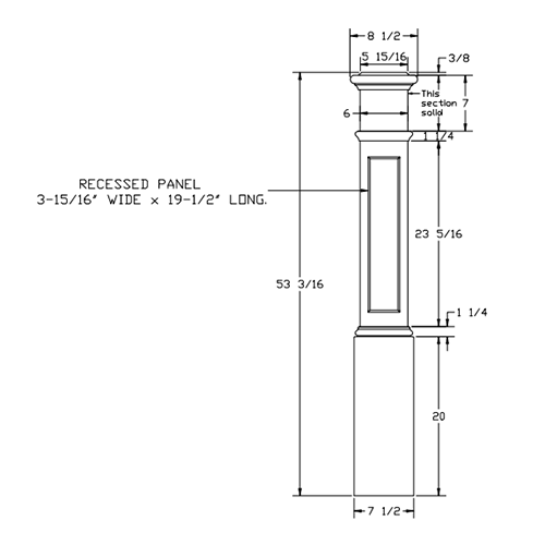 Recessed Box Newels - Buy recessed box newels, what is a newel post ...